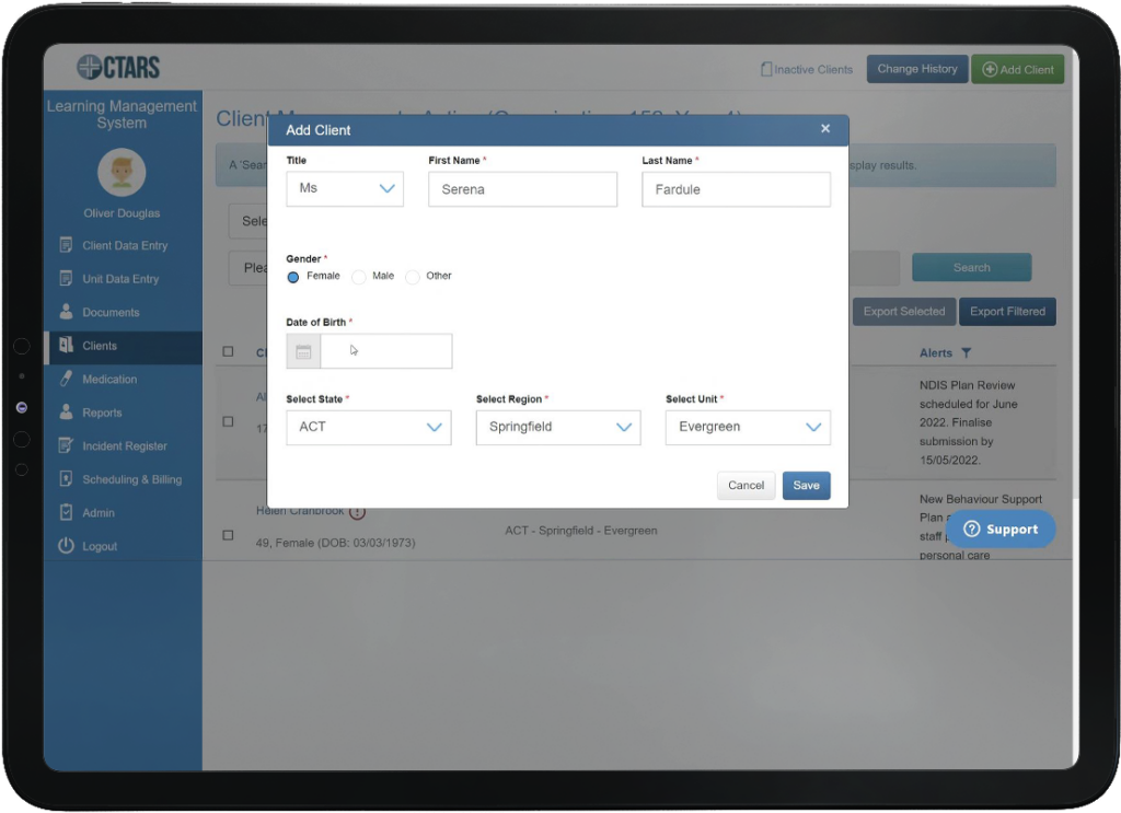 Why is client record management essential