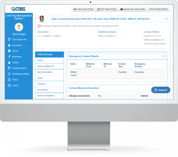 Client Management Software for Care Providers | CTARS